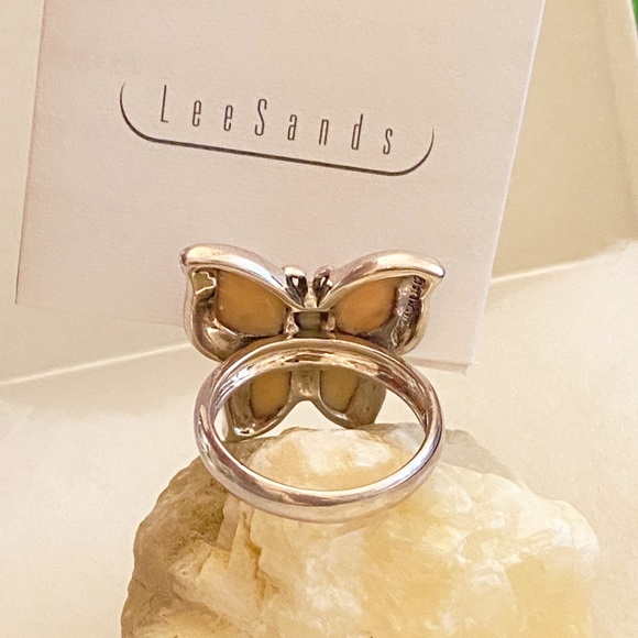 Lee Sands | Jewelry | Lee Sands Sterling Silver Pink Mother Of Pearl ...